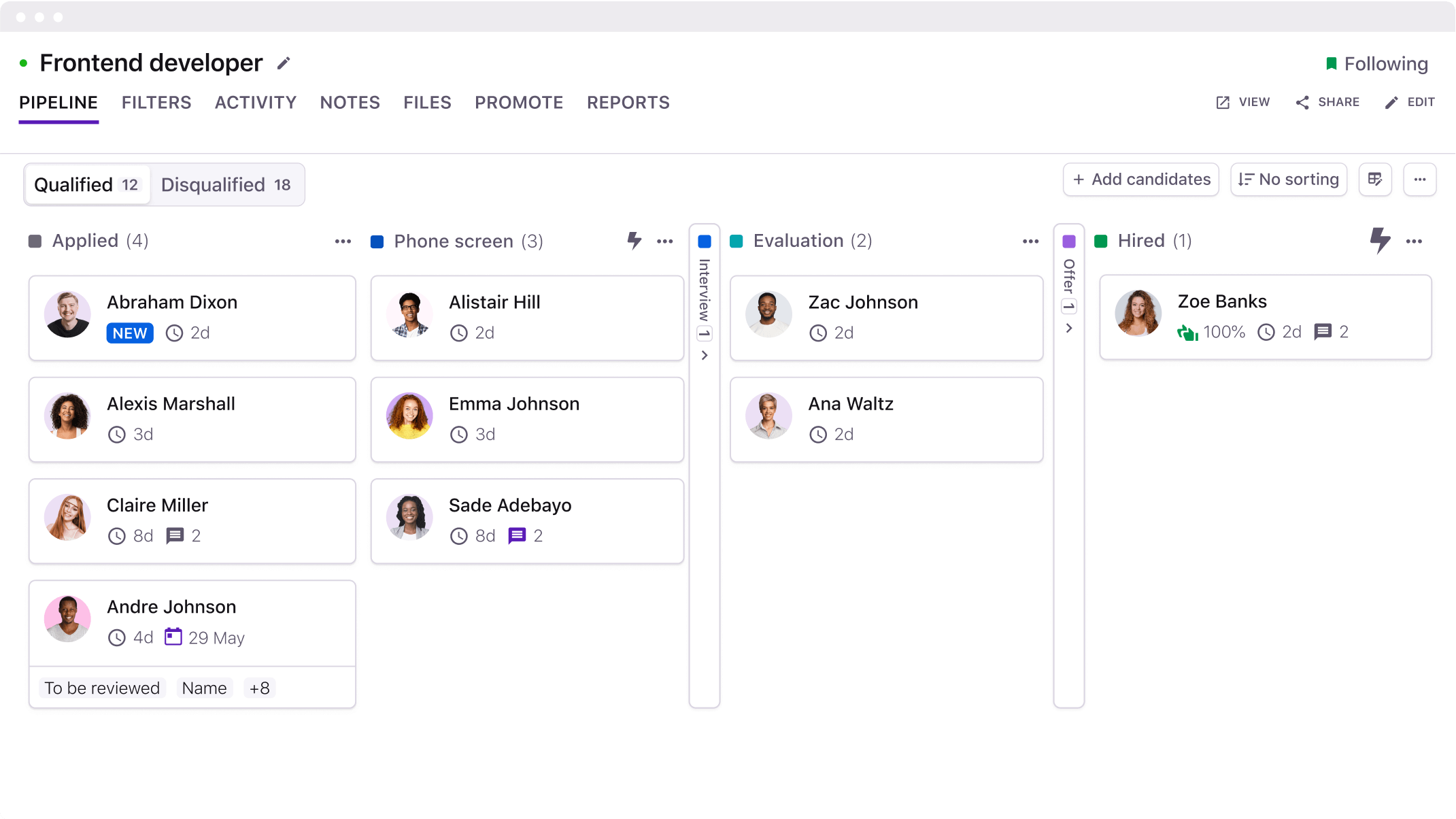The leading Applicant Tracking System | Tellent Recruitee